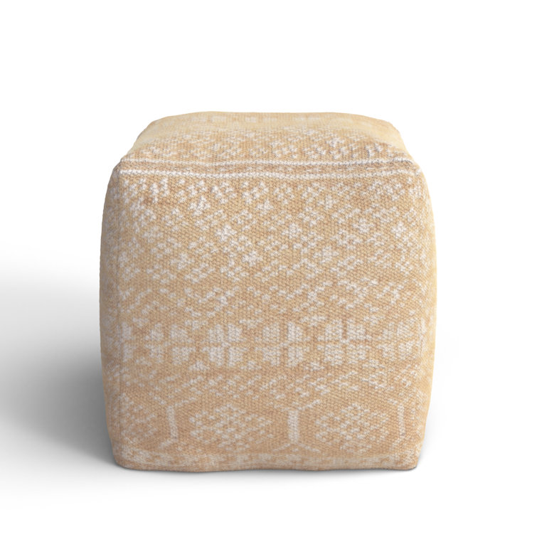 Upholstered pouf ottoman store
